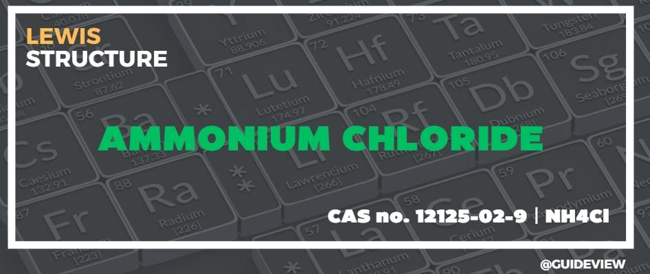 What Is The Lewis Structure Of Ammonium Chloride